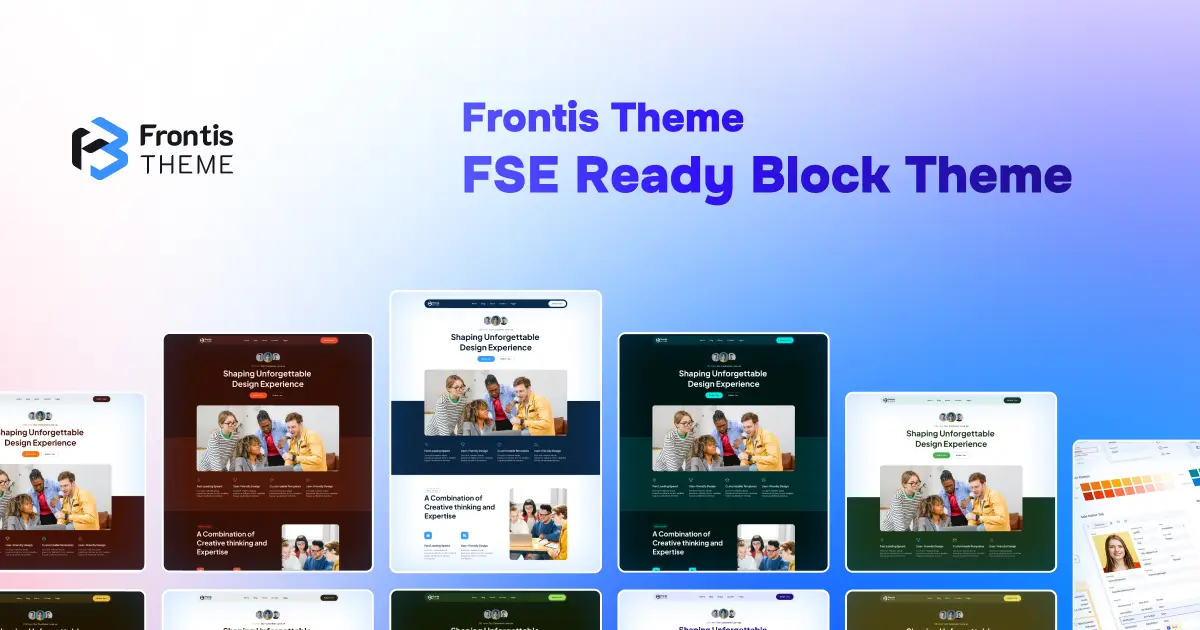 Frontis Block Theme – Built with Gutenberg Blocks.